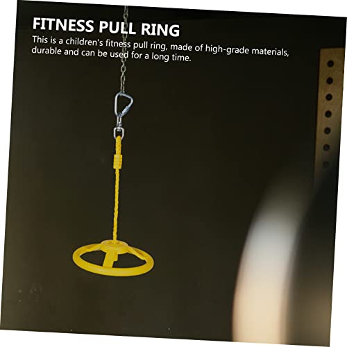 FELTECHELECTR Ninja Wheel Swing for Toddler Fitness Accessories Swing Accessories Heavy Swing Sets for Backyard Steering Wheel Swing Kids Exercise Equipment Exercise Swing Ring Swing Gym Ring