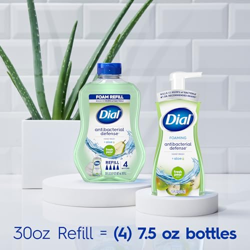 Dial Antibacterial Foaming Hand Wash, Fresh Pear, 7.5 fl oz