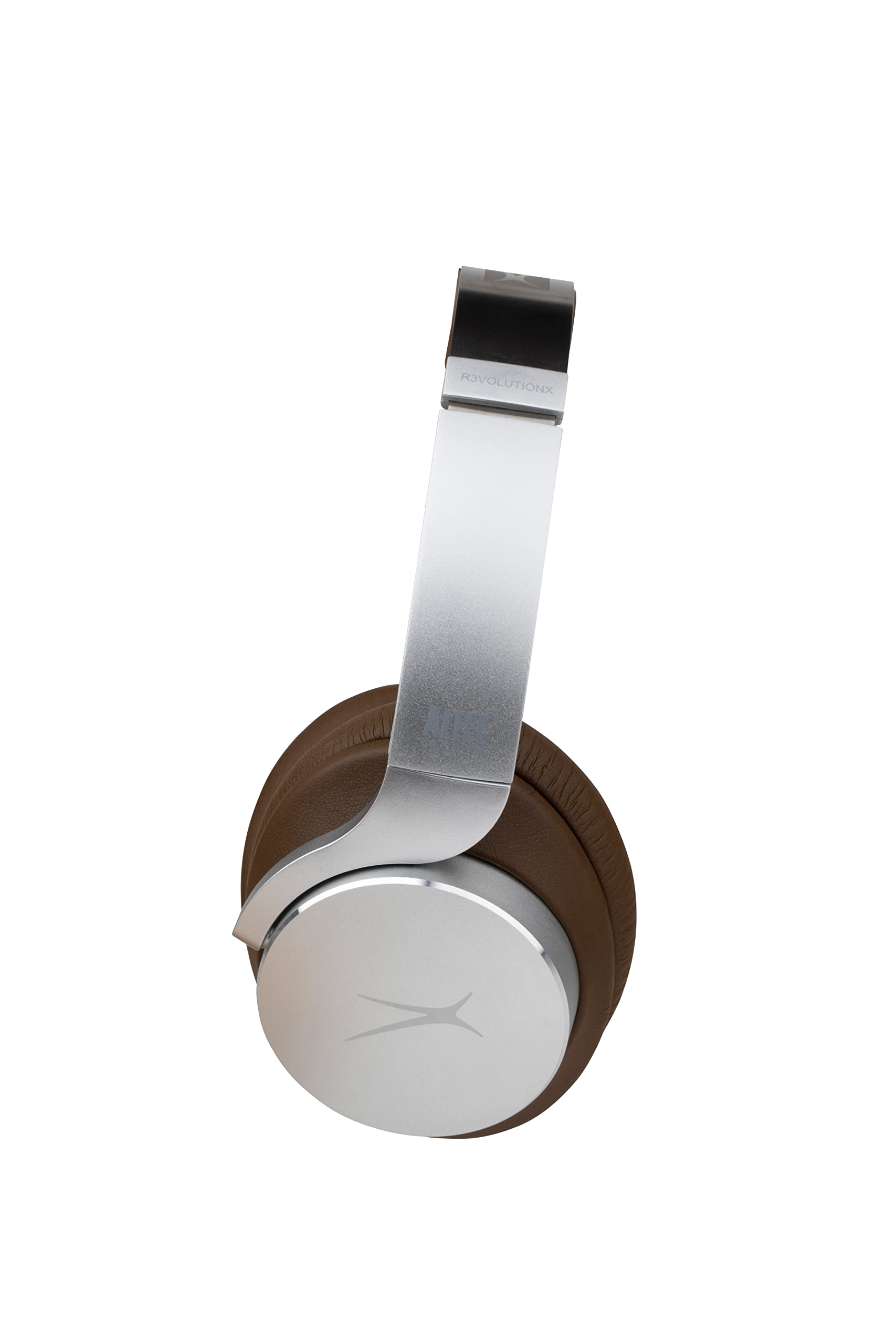 Altec Lansing Comfort Q+ Bluetooth Headphones, Active Noise Cancellation, Comfortable, Quite, Noise Cancelling Headphone, Up to 26 Hours of Playtime, 30 Ft. Wireless Range, Silver/Dark Brown