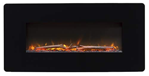 Dimplex Winslow 35" Wall-Mounted Electric Fireplace (Model: SWM3520), 4777 BTU, 120 Volt, 1400 Watt, Black