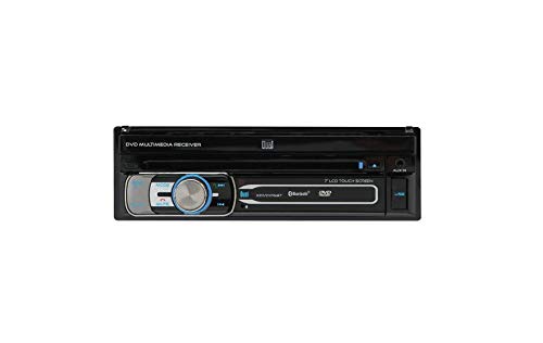 Dual Electronics XDVD176BT 7" LED Backlit Touchscreen LCD Single DIN Car Stereo with HD Camera + Gravity Magnet Phone Holder Bundle