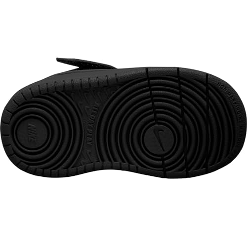 Nike Court Borough Low 2 (TDV) Toddler Bq5453-001 Size 10 Black/Black/Black