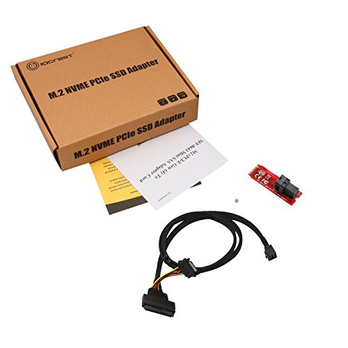 M.2 Mini-SAS HD to U.2 Cable (SFF-8643 to SFF-8639) Connector for U.2 PCIe-NVMe SSD U2 U.2 Kit Cable Included SI-ADA40121
