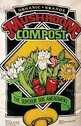 Black Kow Organic Brands Mushroom Growing Mix Compost Plant Fertilizer Soil Supplements for Vegetables, Flower Garden, Shrub, and Trees, 40 Pounds