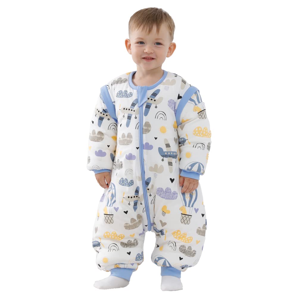 AIKSSOO Baby Sleep Bag with Feet Winter Wearable Blanket with Legs Sack for Toddler Thicken 2.5 TOG