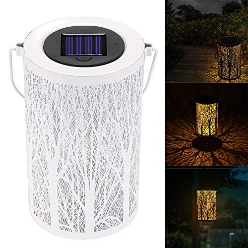 ALLOMN Solar Lamp, Solar Lantern Lamp Garden Home Decoration Outdoor Projection Lights Waterproof Garden Path Hanging Lights, Automatic Brightness Adjust & Auto ON/Off (Forest Projection)