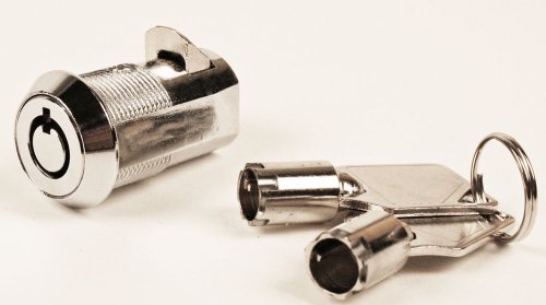 FJM Security 2537B-KA Keyed Alike Slam Lock with Chrome Finish, Keyed Alike