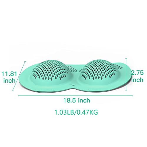 Extra Large Laundry Bag for Delicate Bra Washing Bag, 360° Cleaning Bras Silicone Laundry Science Bag, Lingerie Wash Bag for Underwear Brassiere Protection Bra Washing (Green)