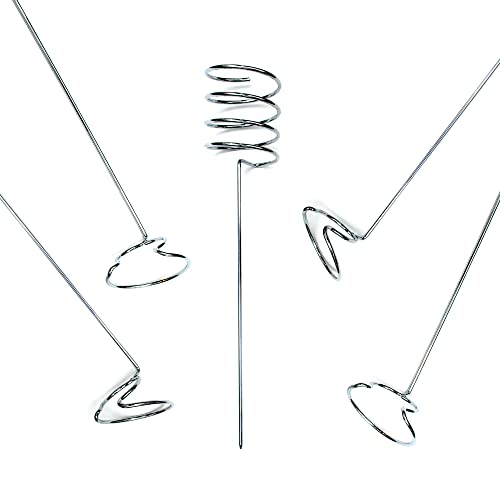 Mind Reader Picnic Wine Sticks, 5 pc Set, 5 Count (Pack of 1), Silver Bottle Glass Holder