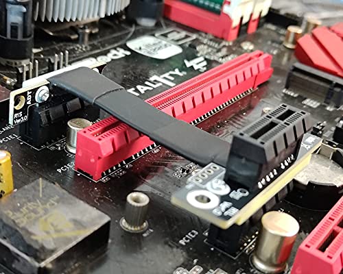 ADT-Link Dual 90Degree Right Angle PCIe 3.0 x1 to x1 Extension Cable R11SL-TL 8G/BPS High Speed PCI Express 1x Riser Card Ribbon Extender