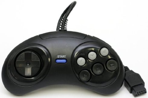BlastCase Classic Sega Genesis Controller- 6-Button Game pad