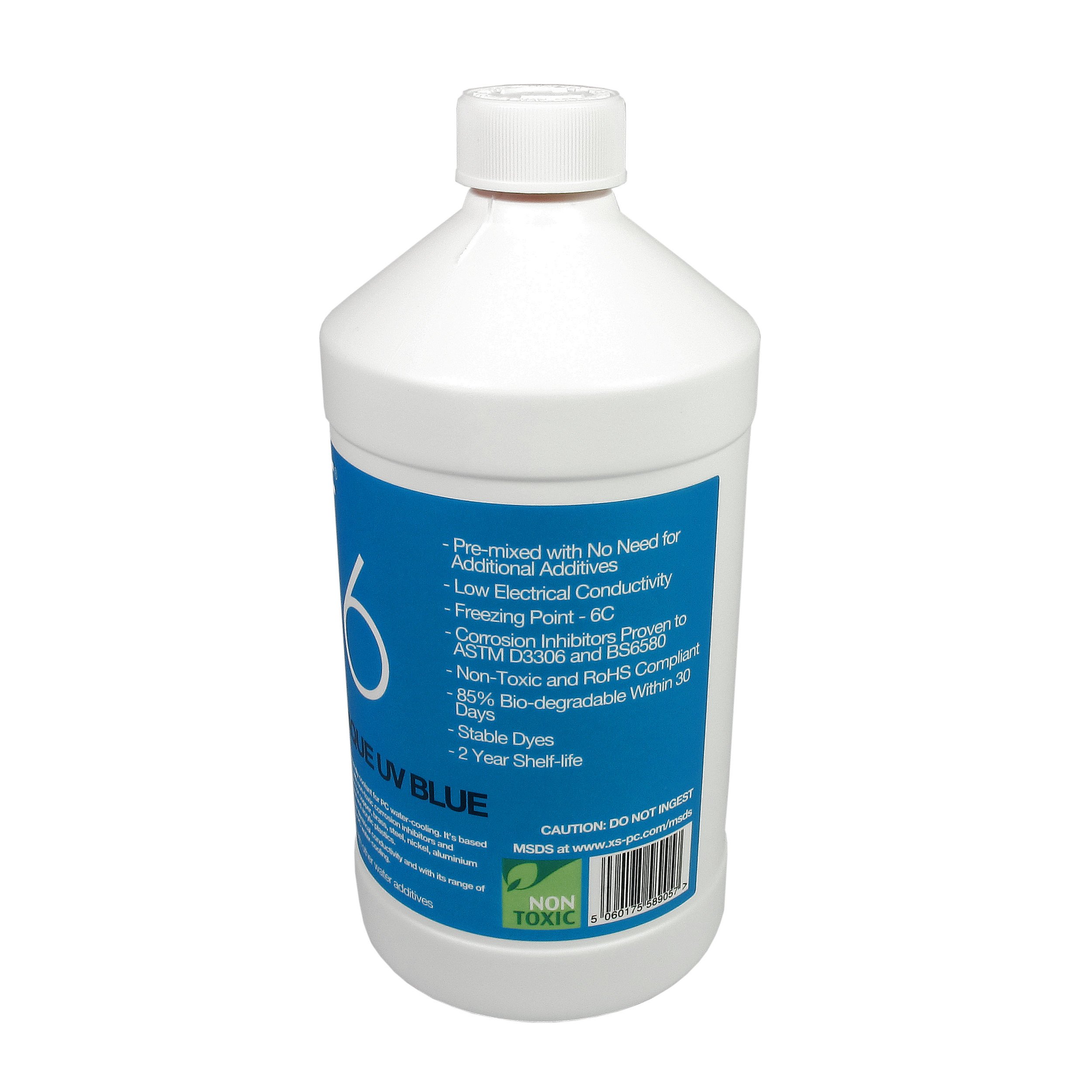 XSPC EC6 High Performance Premix PC Coolant, Opaque, 1000 mL, UV Blue
