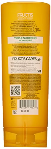 Garnier Fructis Triple Nutrition Conditioner, Dry to Very Dry Hair, 12 fl. oz.