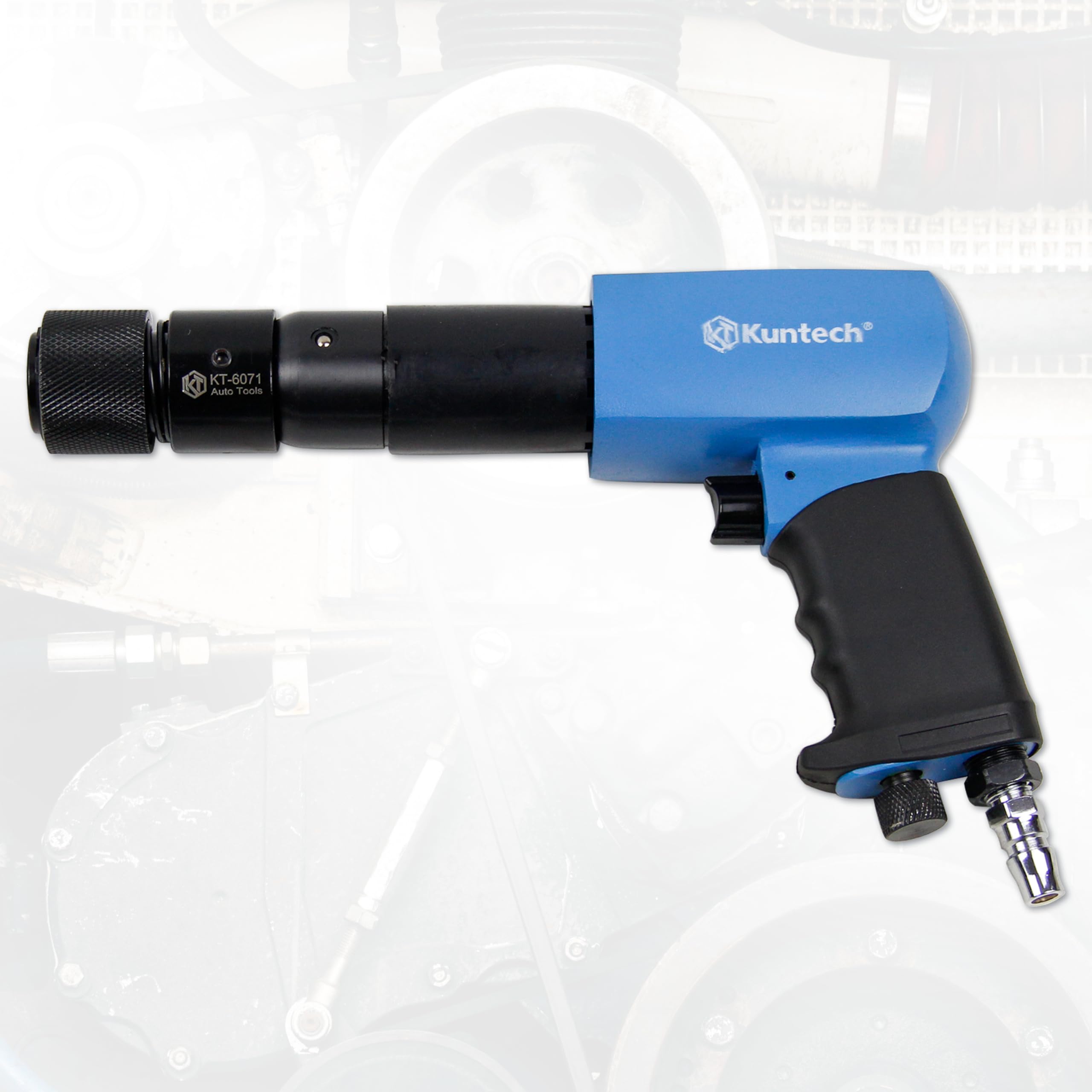 Air Hammer Kit Multi-functional 24 PCS, Pneumatic Hammer 2200 BPM, Air Hammer Piece Chisel Set with Carrying Case & Gloves