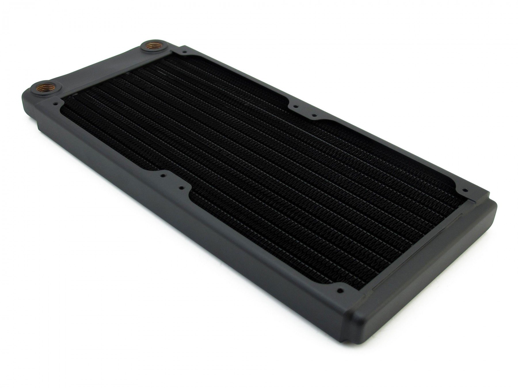 XSPC TX240 Ultra Thin Radiator, 120mm x 2, Dual Fan, Black