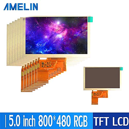 SANZAMELIN 5.0 inch LCD Panel 800x480 220cd/m2 TFT LCD Display 5 inch LCD Display