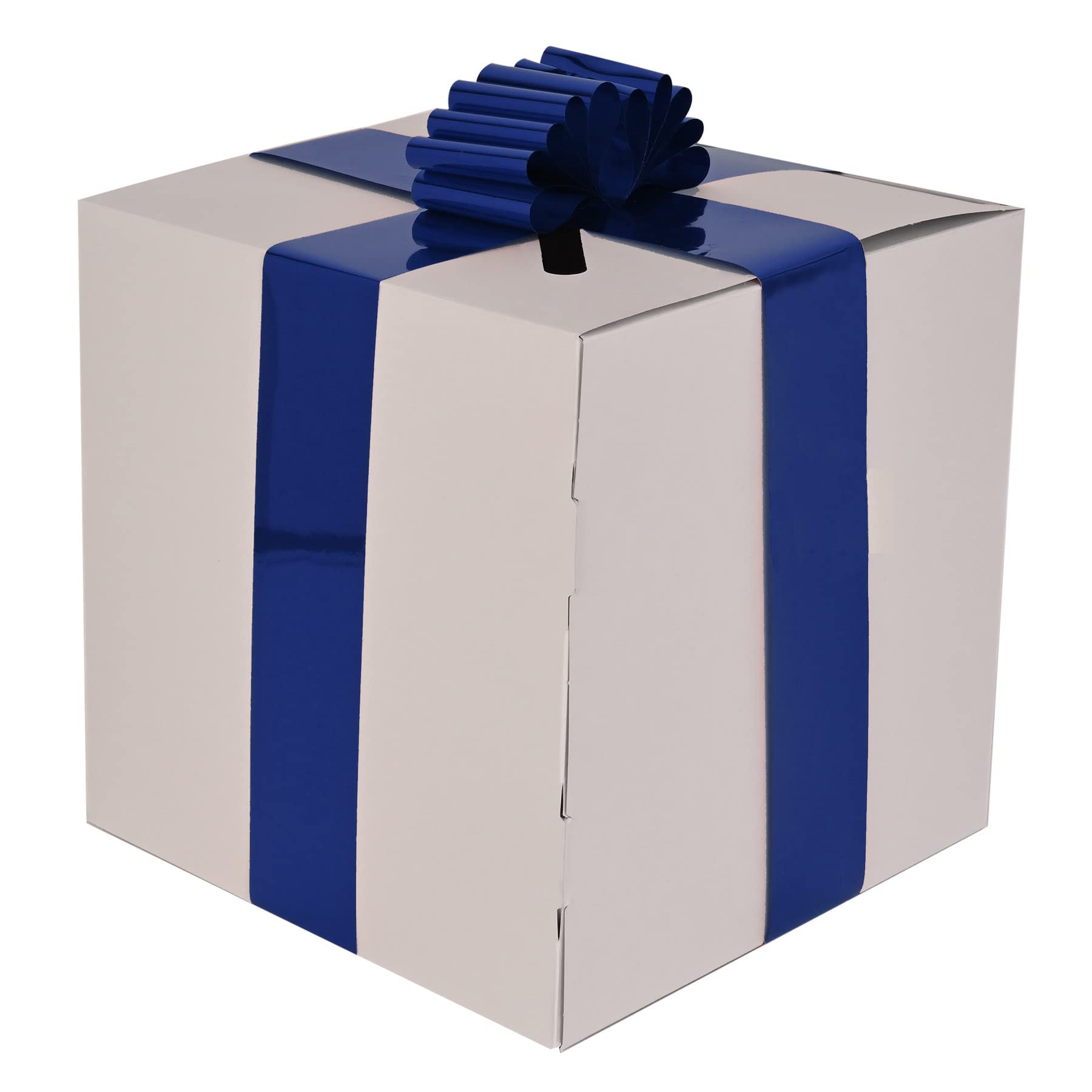 Beistle 2 Piece Indoor Outdoor Metallic Plastic Birthday Streamers for Graduation Party Supplies, Baby Shower Decorations, 2" x 200', Blue