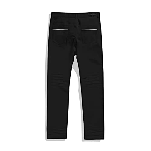ETHANOL Mens Comfort Stretch Trousers with Practical Pocket Design Pants APL26131SK PK15R Black 38