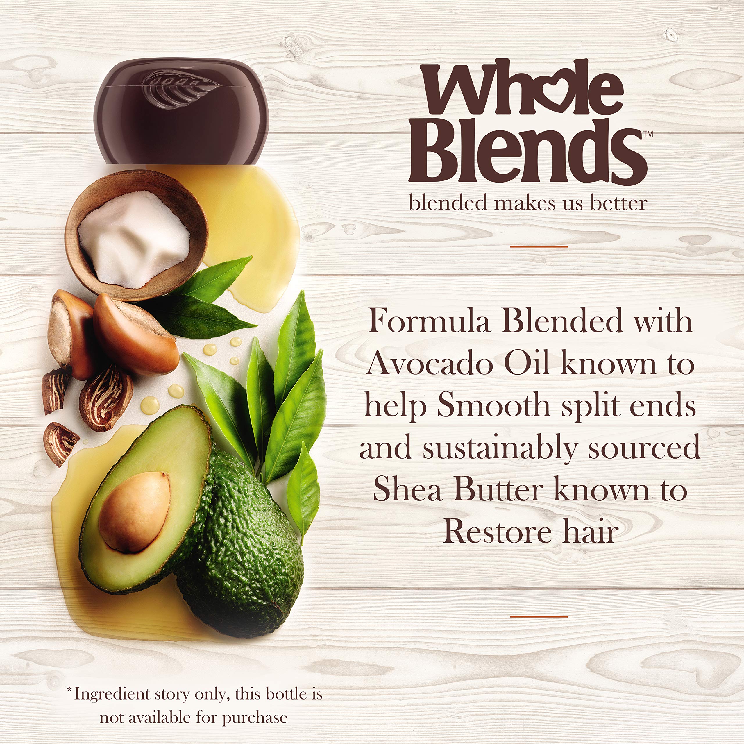 Garnier Whole Blends Shampoo with Avocado Oil & Shea Butter Extracts, 4 Count