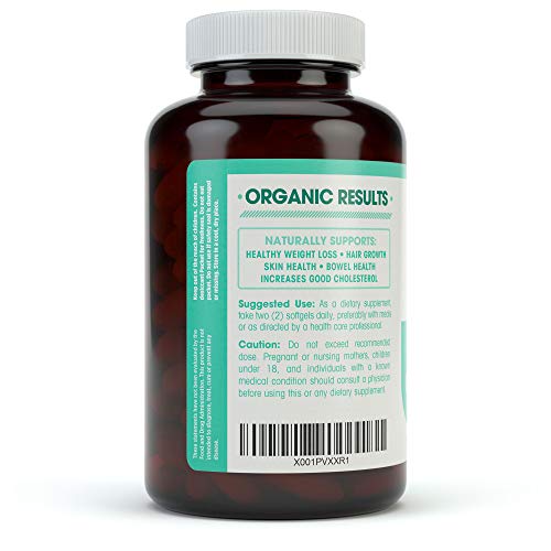 Natures Wellness Organic Coconut Oil 2000mg - Healthy Skin, Nails, Hair Growth – Extra Virgin, Cold Pressed, Unrefined Non GMO - Rich in MCT MCFA - Support Brain Function