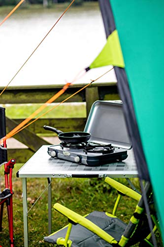 Campingaz, Portable Two Burner Gas Cooker, Outdoor Grill, White