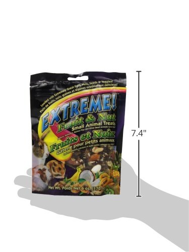 F.M.Brown'S 44497 Extreme Fruit And Nut Small Animal Treat, 6-Ounce