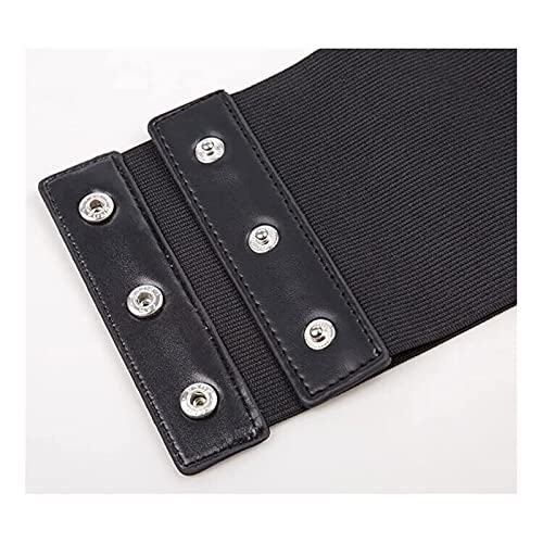 Black Lace-up Cinch Belt Tied Corset Elastic Waist Belt for Women Girls