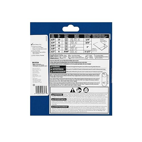 BOSCH BS5912-15W 59-1/2-Inch X 1/8-Inch X 15-Tpi General Purpose Stationary Band Saw Blade
