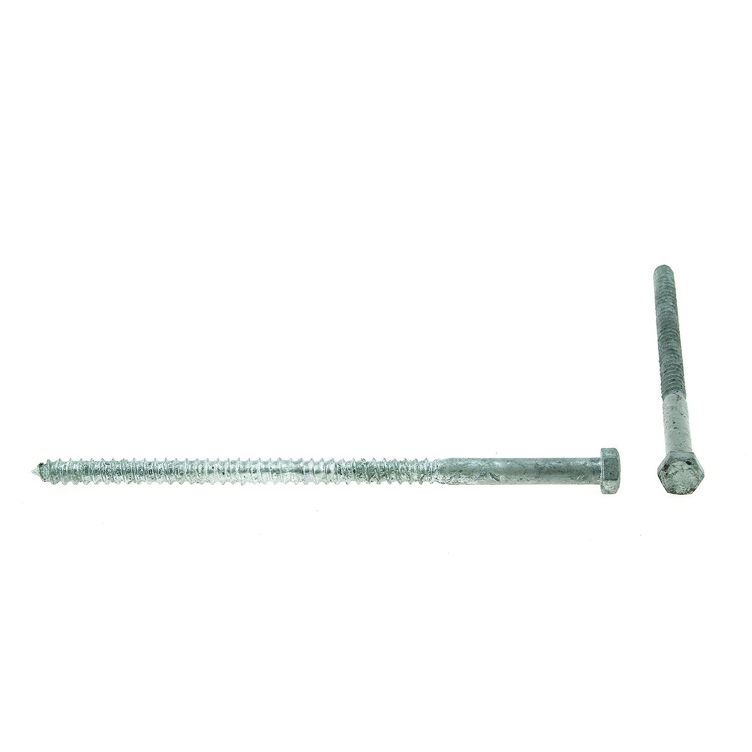 Prime-Line 9056655 Hex Lag Screws, 3/8 In. X 8 In., A307 Grade A Hot Dip Galvanized Steel (10 Pack)