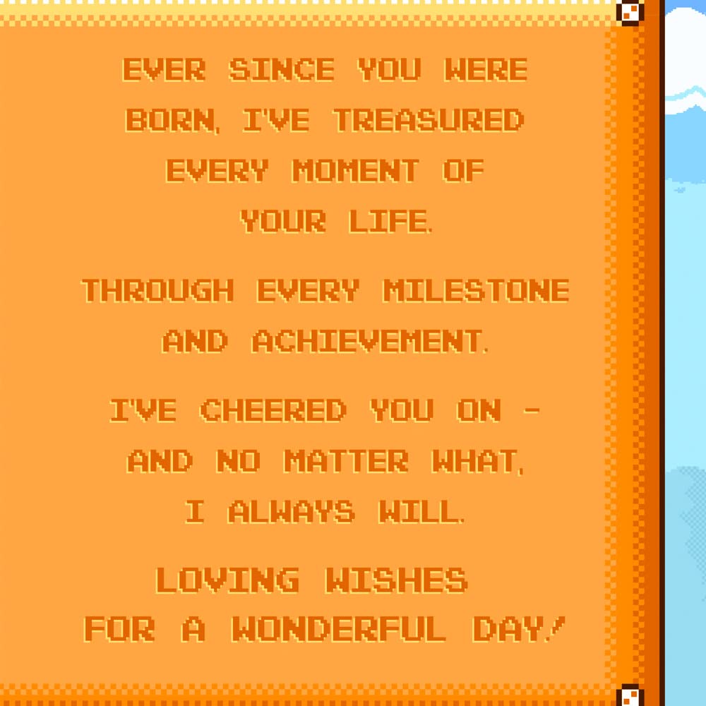 Prime Greetings Grandson Birthday Card Video Game Theme, Made in America, Eco-Friendly, Thick Card Stock with Premium Envelope 5in x 7.75in, Packaged in Protective Mailer