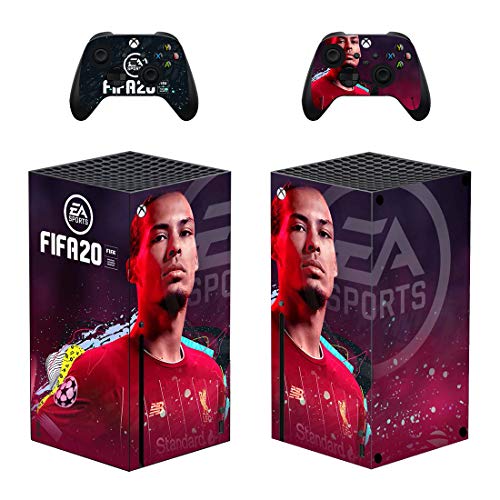 FELIPE SEIJI KUBA Vinyl Skin Sticker Cover Decal for Microsoft Xbox Series X Console and Remote Controllers Football Game HD Printing