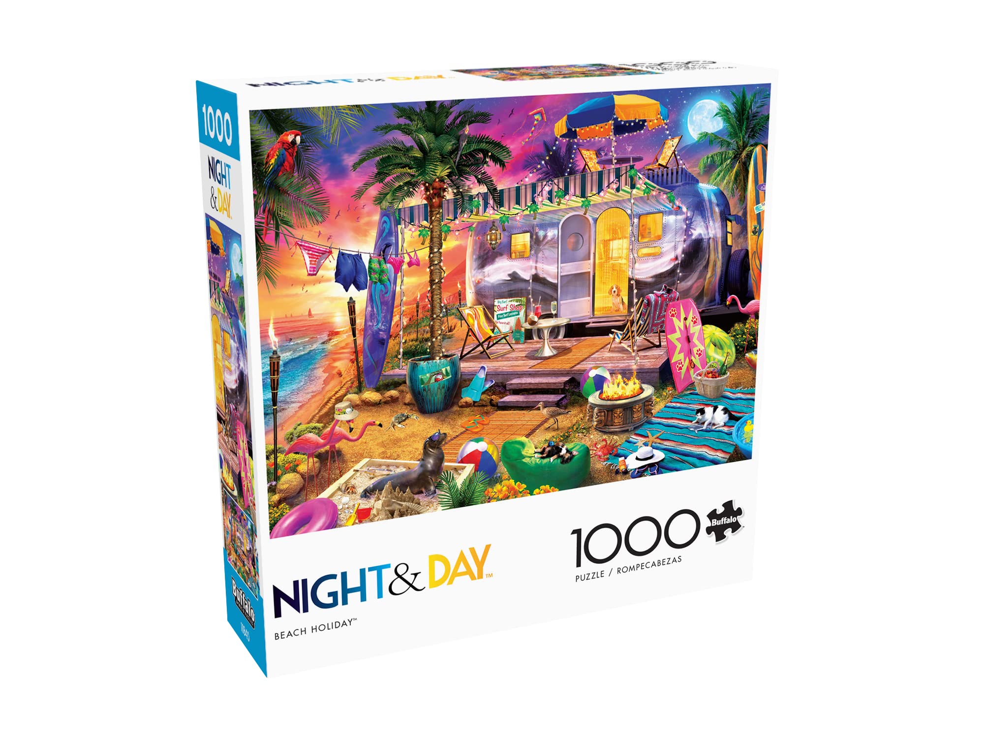 Buffalo Games - Jeff Haynie - Beach Holiday - 1000 Piece Jigsaw Puzzle For Adults - High Quality Challenging Puzzle Perfect for Game Nights - Finished Puzzle Size is 26.75 x 19.75