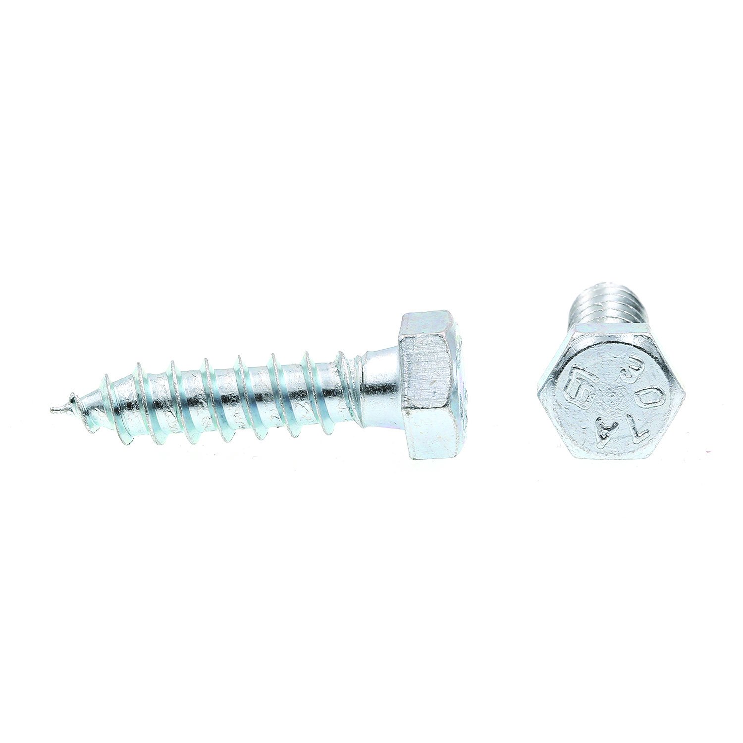 Prime-Line 9056087 Hex Lag Screws, 3/8 In. X 1-1/2 In., A307 Grade A Zinc Plated Steel (100 Pack)