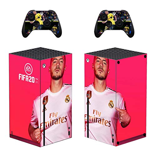 FELIPE SEIJI KUBA Xbox Series X Skin Set Vinyl Decal Skin Stickers Protective for Xbox Series X Console Kinect 2 Controllers - Football Game