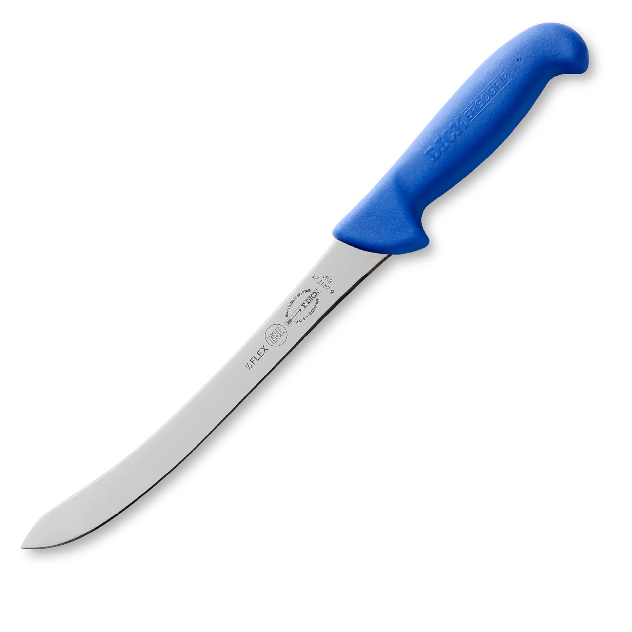F. DICK – ErgoGrip Fillet Knife - Butcher knife with 8.3" blade & 56 HRC - Ideal for processing meat - Boning knife - NSF Certified - Stainless steel - Ultra sharp - Ergonomic handle - Made in Germany