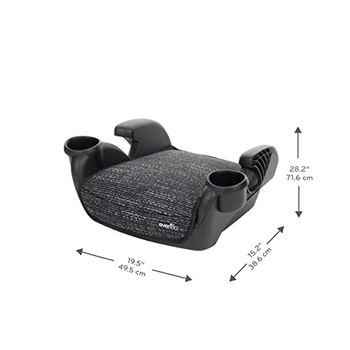 Evenflo GoTime No Back Booster Car Seat (Static Black)