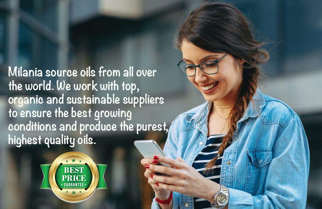 MILANIA Premium Organic Neem Oil (8 Oz.) Virgin, Cold Pressed, Unrefined 100% Pure Natural Grade A. Excellent Quality.