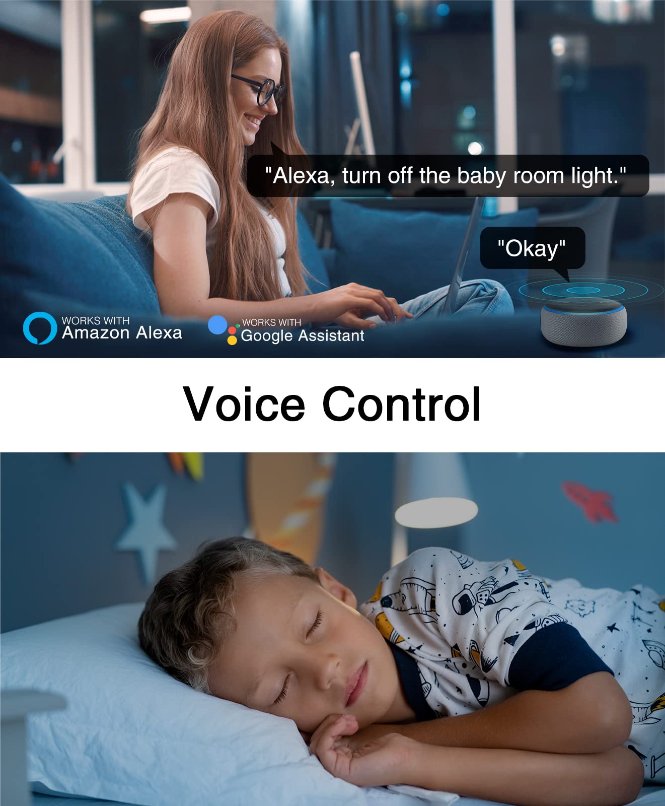 GHome Smart Light Switch Wi-Fi Smart Switch Works with Alexa and Google Home, 2.4Ghz WiFi Only, Single-Pole, Neutral Wire Required,UL Certified, 1 Pack