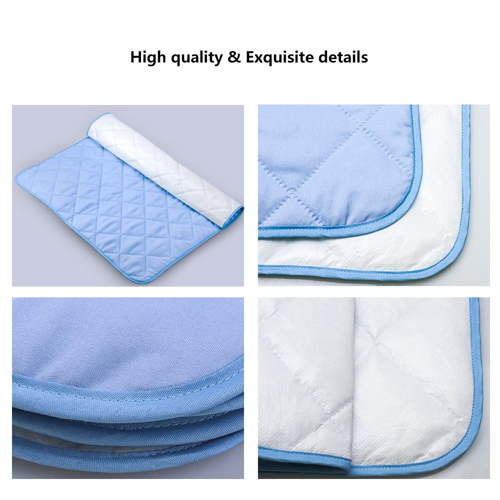 Topwon Quilted Changing Pad Waterproof, Crib Mattress Pad Liner,Comfy and Soft Foldable Mattresses 23'' x 31'' Protection for Kids, Adults, Elderly | Liquid, Urine, Accidents (Pack of 1)