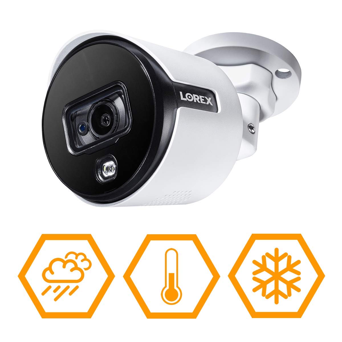 Lorex 4K Security Camera System, Ultra HD Indoor/Outdoor Wired Analog Bullet Cameras with Motion Detection Surveillance, Color Night Vision and Active Deterrence, 2TB 8 Channel DVR, 8 Cameras