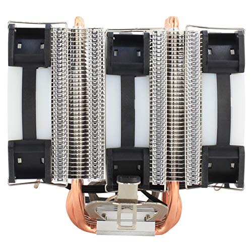 ALSEYE CPU Cooler, 90mm RGB CPU Fan 6 Heatpipes CPU Air Cooler 4 Pin Computer CPU Cooling Fan Radiator for Intel & AMD Motherboard CPU Cooling Easy Installation
