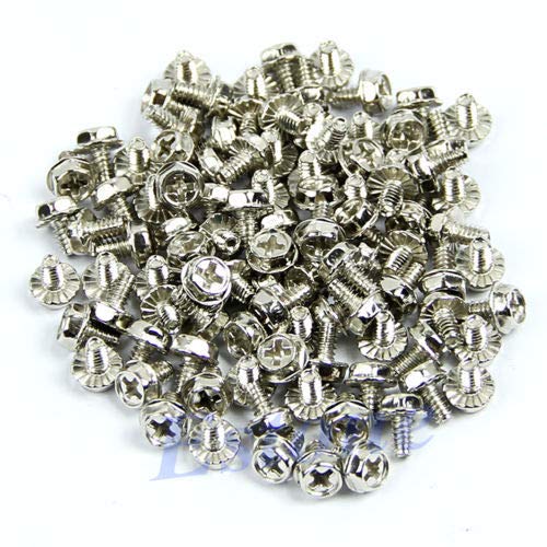 Screw A31 500pcs Toothed Hex 6/32 Computer PC Case Hard Drive Motherboard Mounting Screws
