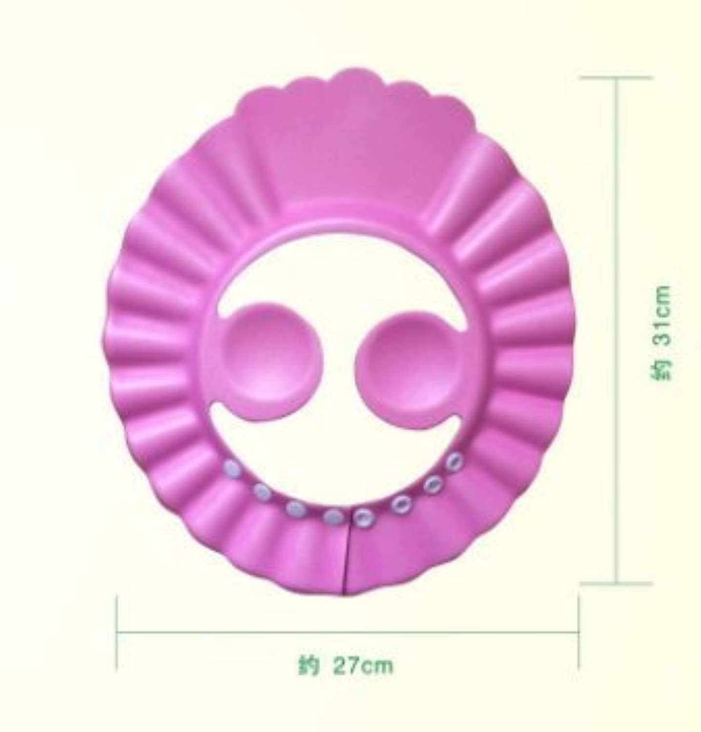 URToys 3pcs Soft Adjustable Shampoo Bath Bathing Shower Cap Hat Wash Hair Shield Hat for Baby Kids Children Hair Cutting Protect