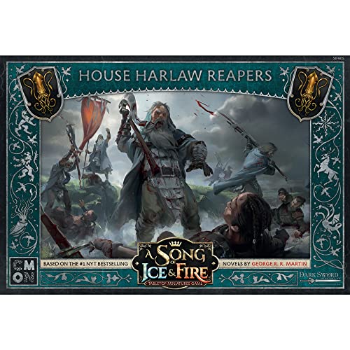 CMON A Song of Ice and Fire Tabletop Miniatures Game Harlaw Reapers Unit Box Strategy Game for Teens and Adults Ages 14+ 2+ Players Average Playtime 45-60 Minutes Made SIF905 Multi Color