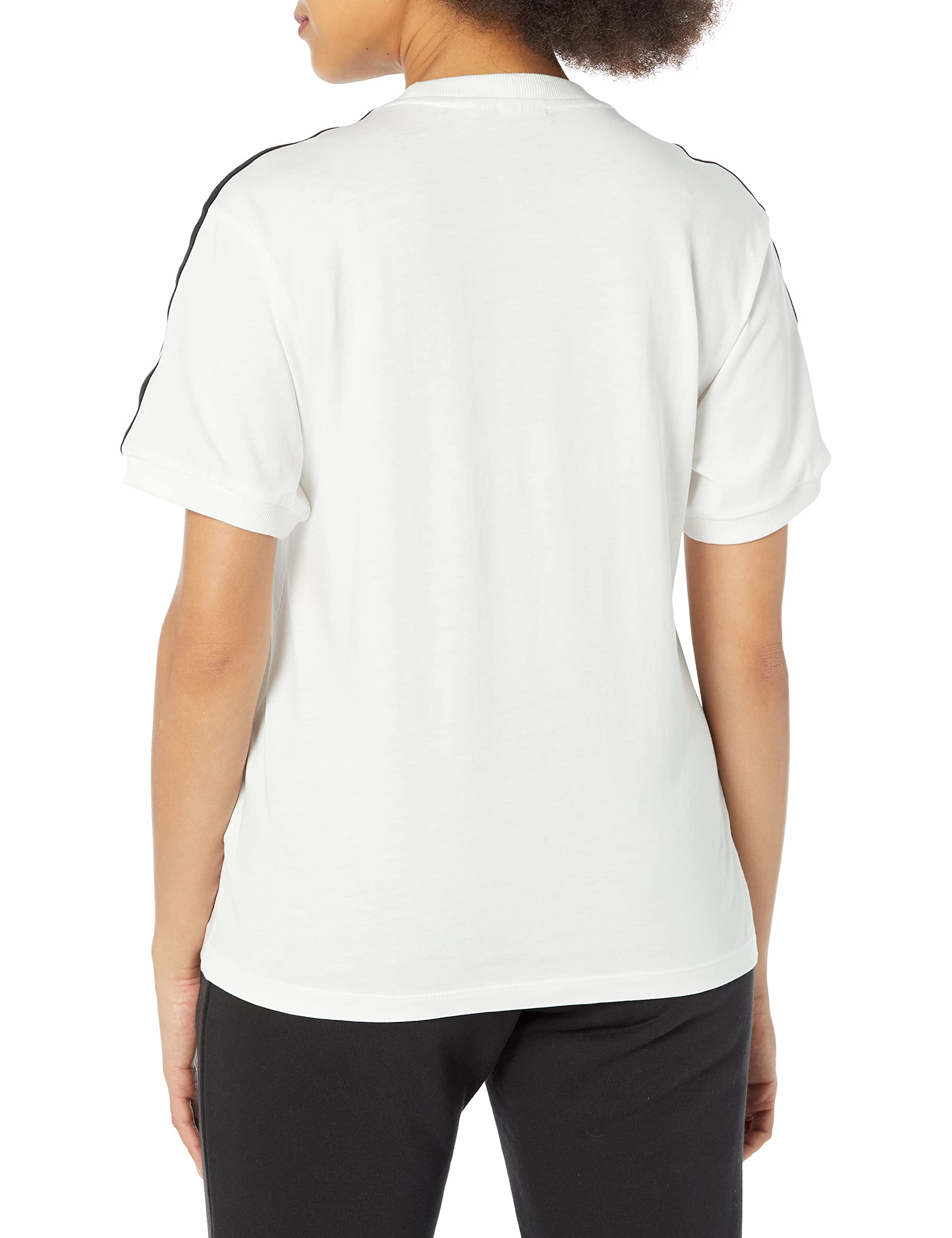 adidas Originals Women's 3-Stripes T-Shirt, Black, Small