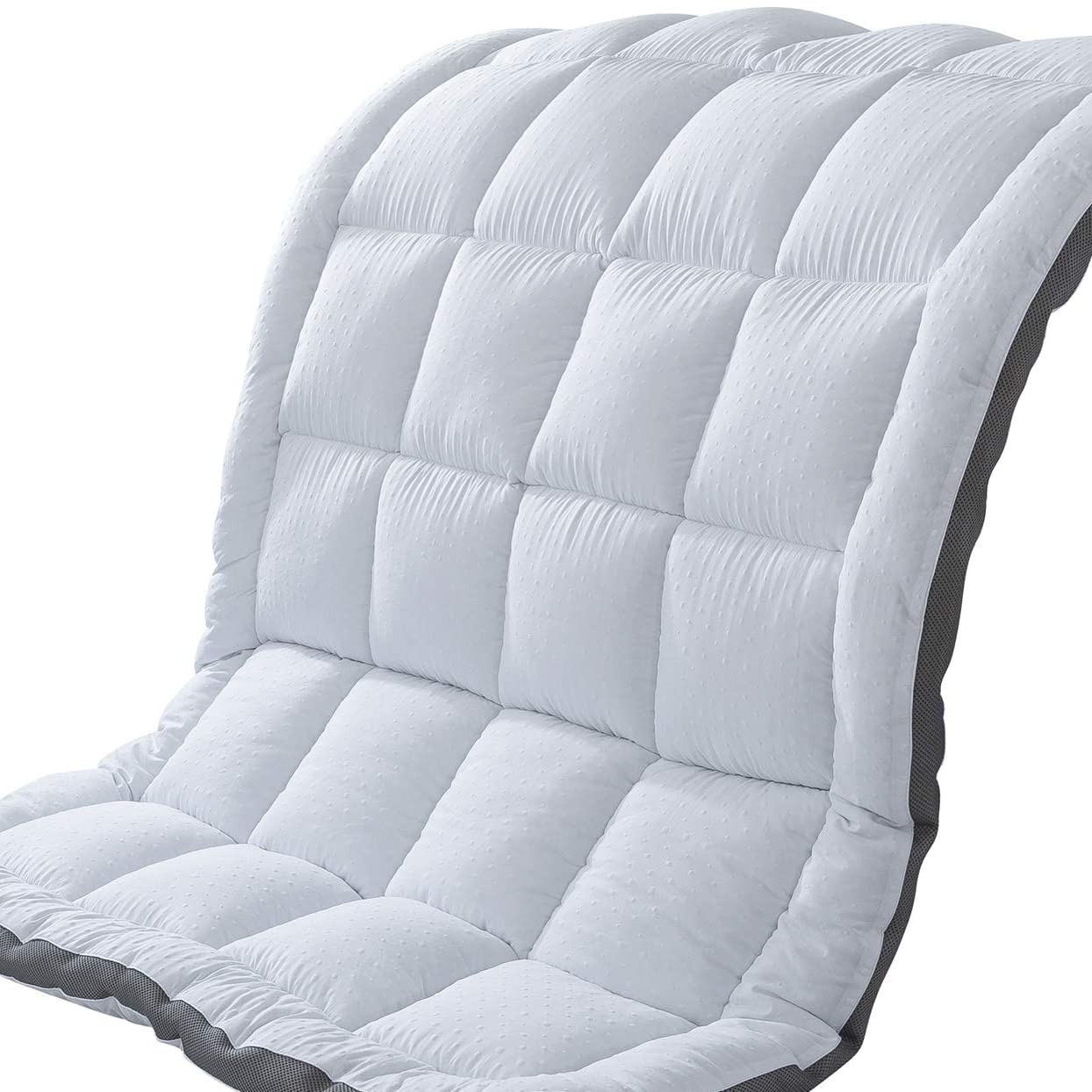 YZ HOMTEX Mattress Topper Mattress Pad Protector - Quality Plush Luxury Down Alternative Pillow Top - 3inch Extra Thick Mattress Cover (Twin XL), White