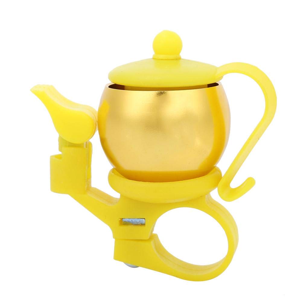 Aluminum Alloy Bells Ultralight Teapot Bike Bells Mountain Handlebar Alarm Bell Bike Accessory (Gold)