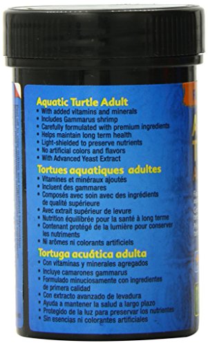 Exo Terra Adult Aquatic Turtle Food, Floating Pellets for Reptiles, 0.7 Oz., PT3251