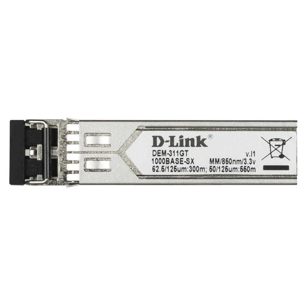D-Link Gigabit Ethernet Optical Transceiver Multimode 1000BASE-SX SFP Module (DEM-311GT)
