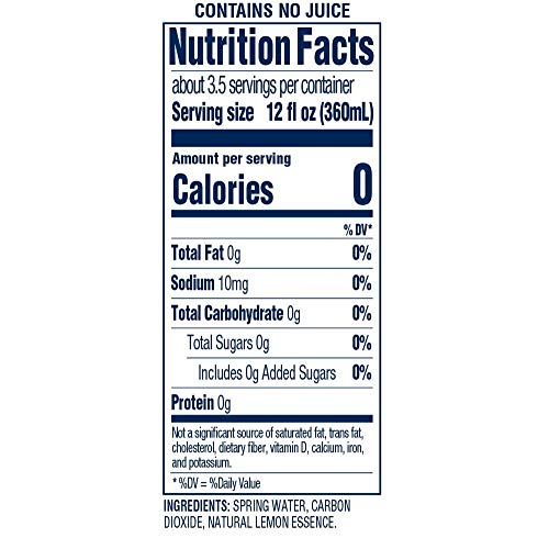 Crystal Geyser Lemon Sparkling Spring Water PET Plastic Bottles, BPA Free, No Artificial Ingredients or Sweeteners, 42.3 Fl Oz, 12 Pack